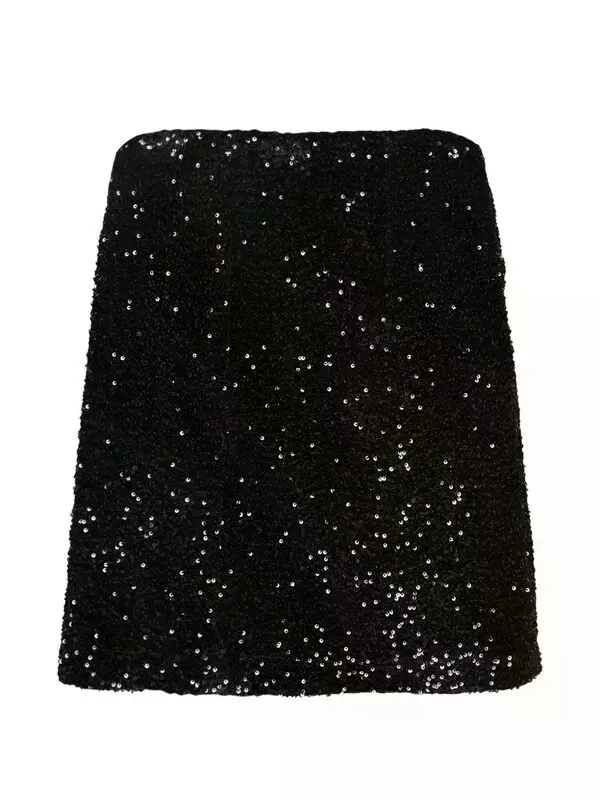 BLANCA VITA Sequin-embellished A-line Skirt