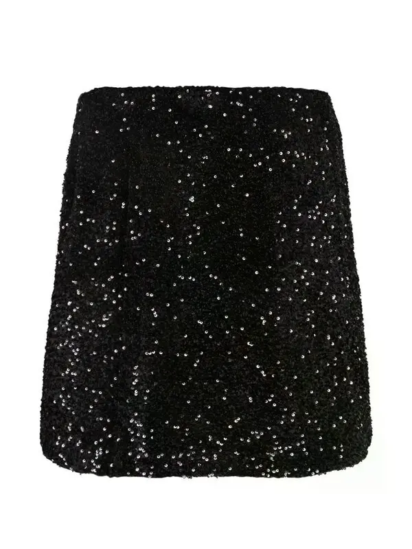 BLANCA VITA Sequin-embellished A-line Skirt