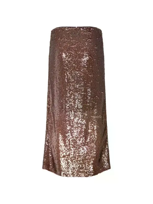 GAELLE PARIS Sequin-embellished Midi Skirt