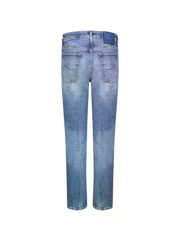JACOB COHЁN Faded Straight-leg Jeans
