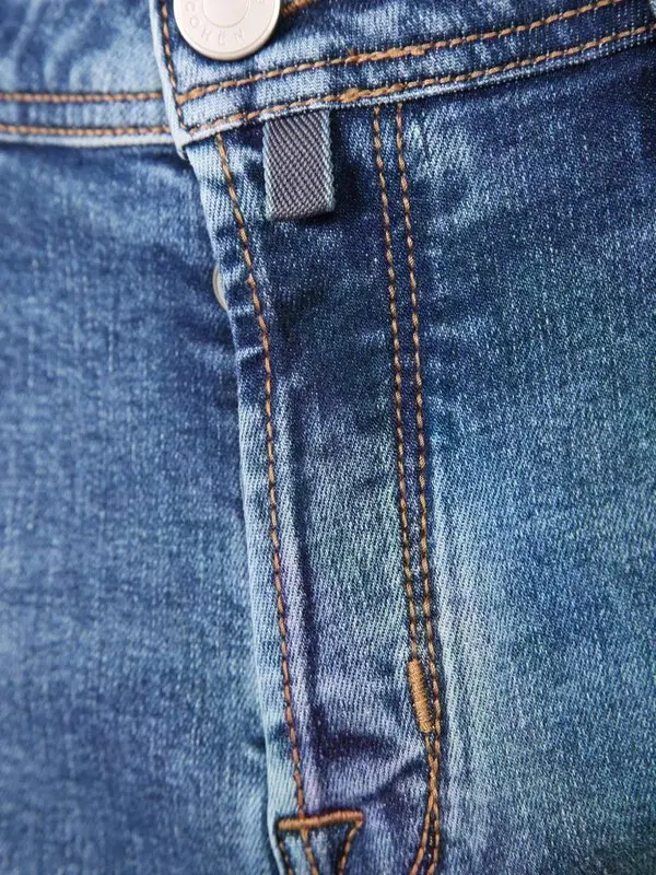 JACOB COHЁN Faded Straight-leg Jeans