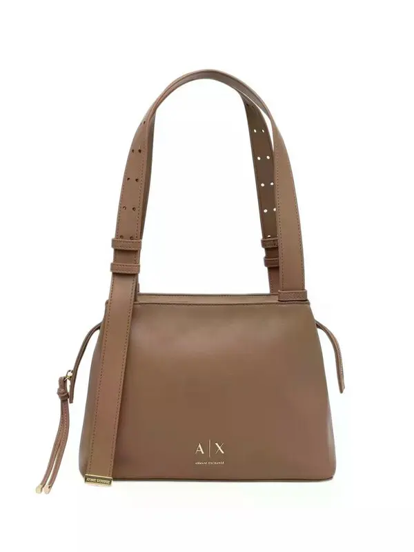 Armani Exchange Logo-detail Tote Bag - Brown