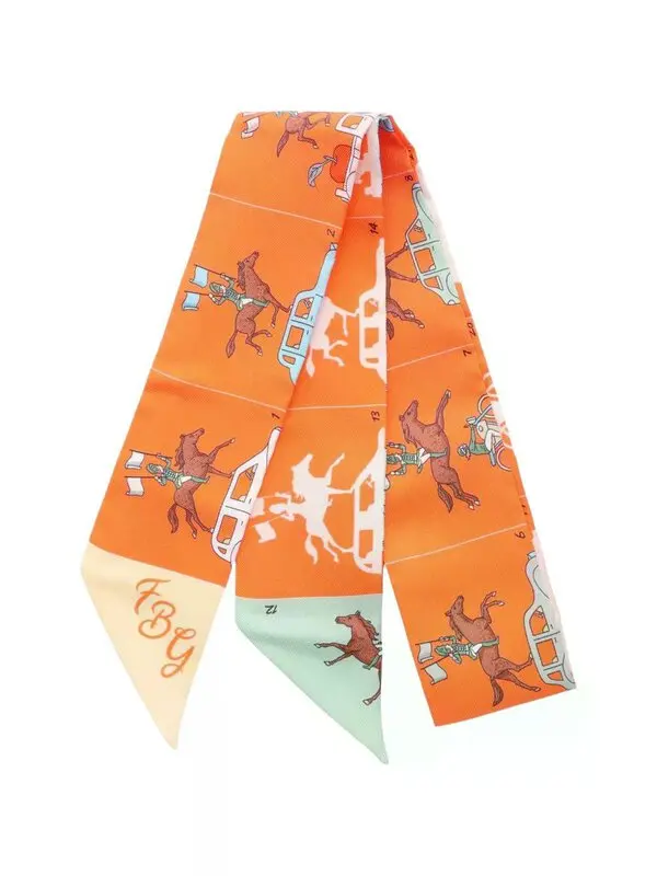 Hermès 2010s Parade Scarf - Orange
