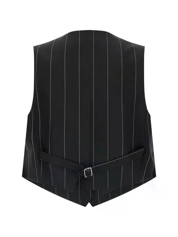 FEDERICA BONIFACI Pinstripe Cropped Vest