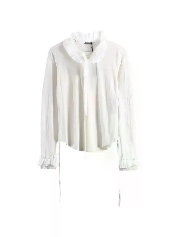 ANN DEMEULEMEESTER Ruffle-trimmed Long-sleeve T-shirt