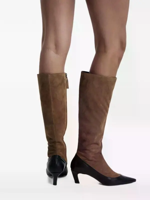Christopher Esber Corte Panelled Knee-high Boots - Brown