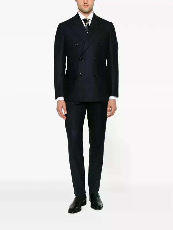 LARDINI Double-breasted Pinstripe Suit