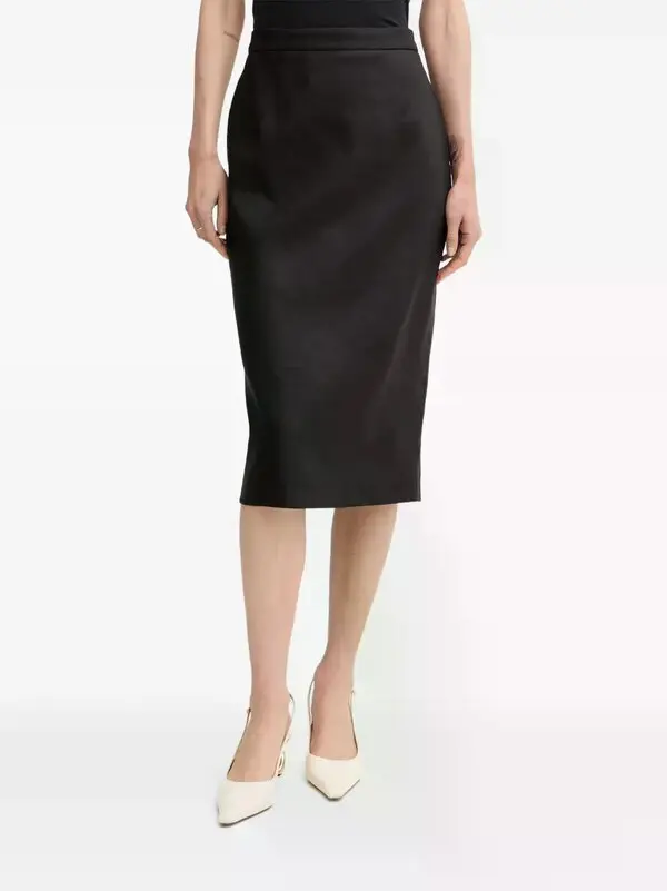 Luisa Spagnoli Timida Rear-slit Pencil Midi Skirt
