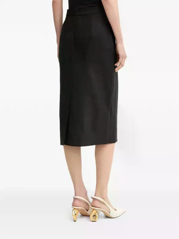 Luisa Spagnoli Timida Rear-slit Pencil Midi Skirt