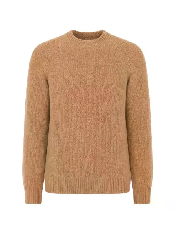 LANEUS Ribbed-knit Boxy-fit Sweater