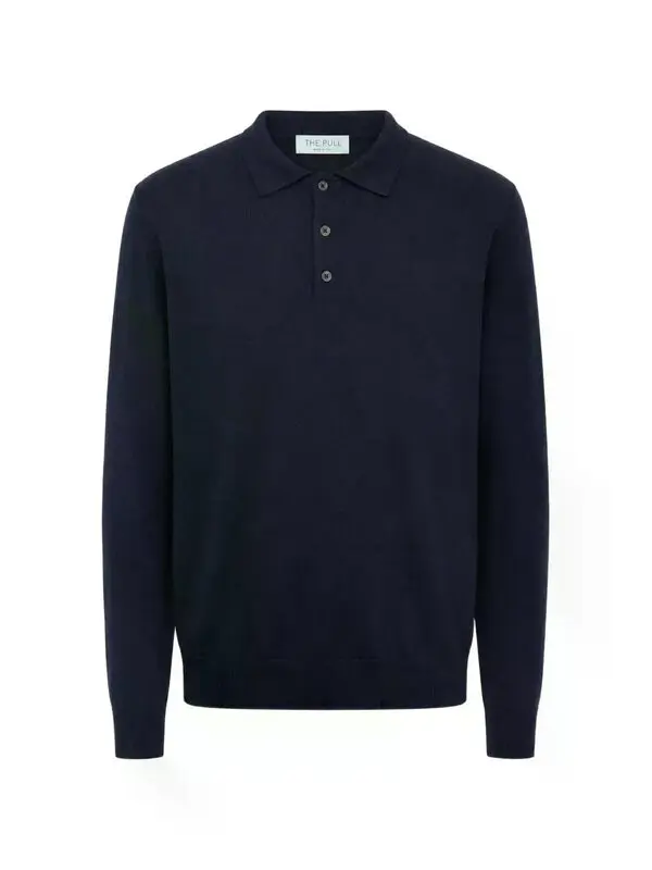 THE PULL Long-sleeve Polo-collar Sweater