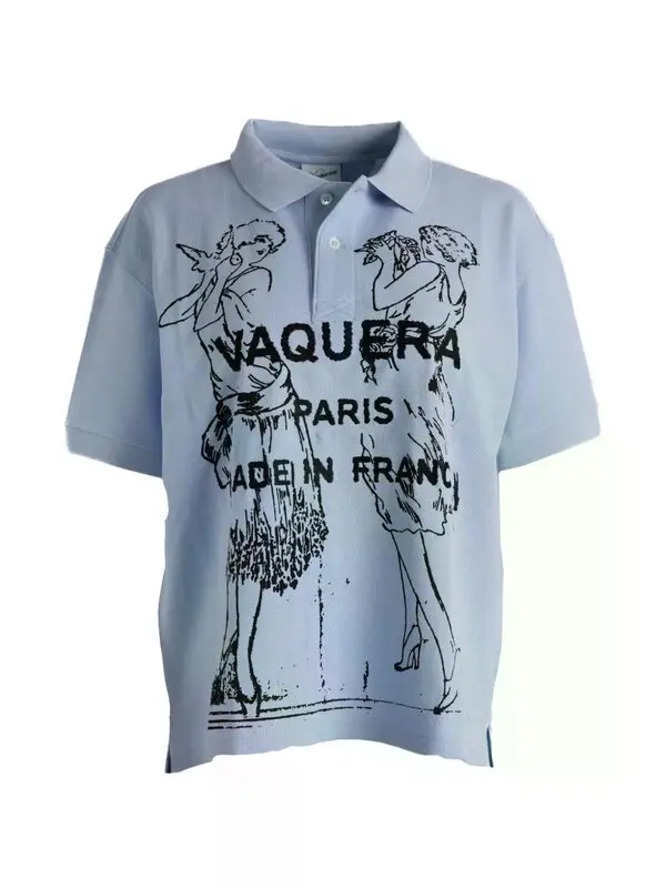 Vaquera Graphic-print Polo Shirt
