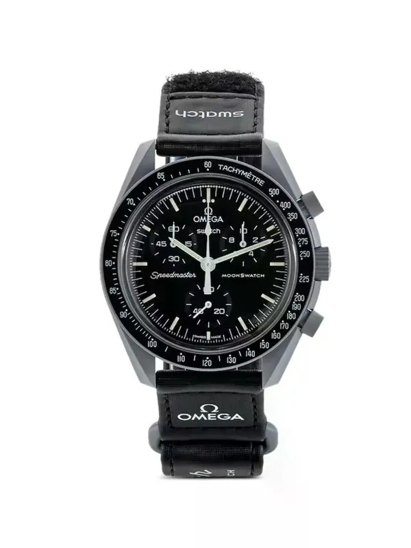 SWATCH X Omega Bioceramic Moon Mission To The Moon 42mm Watch - Black