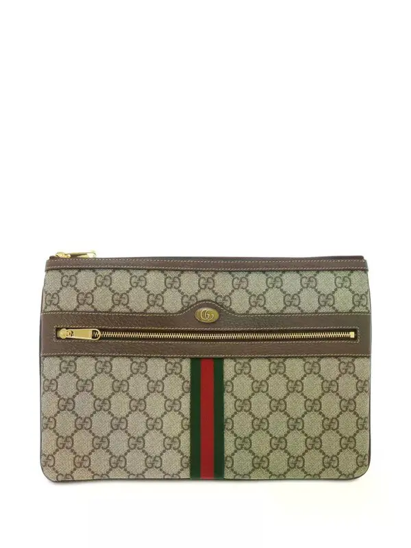 Gucci 2000-2015 Gg Supreme Web Ophidia Clutch Bag