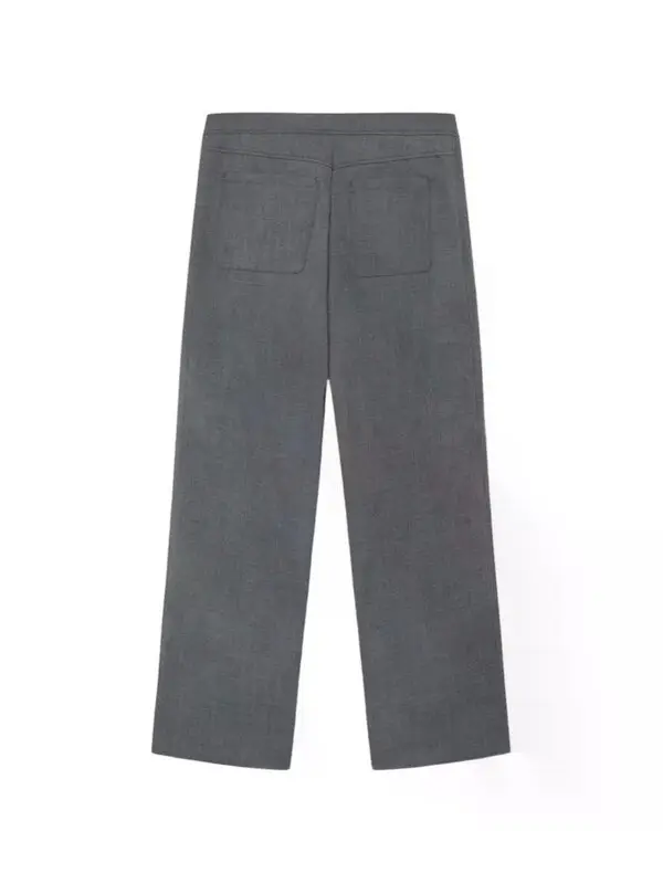 WON HUNDRED Lulu Pleated Straight-leg Trousers - Grey
