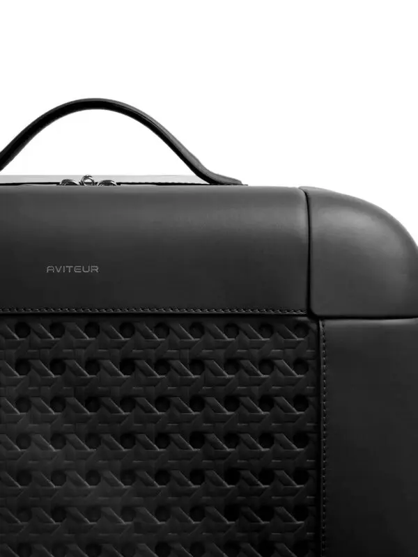 AVITEUR Small Cannage Leather-wrapped Carry-on Bag