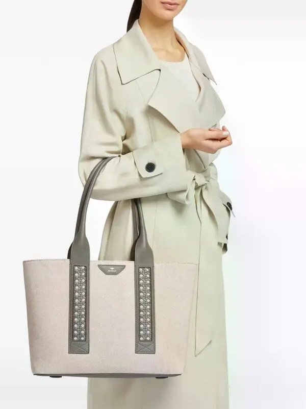 AVITEUR Cannage Canvas Tote Bag
