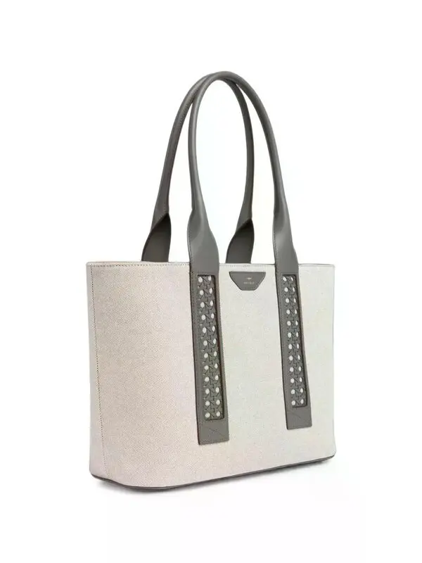 AVITEUR Cannage Canvas Tote Bag