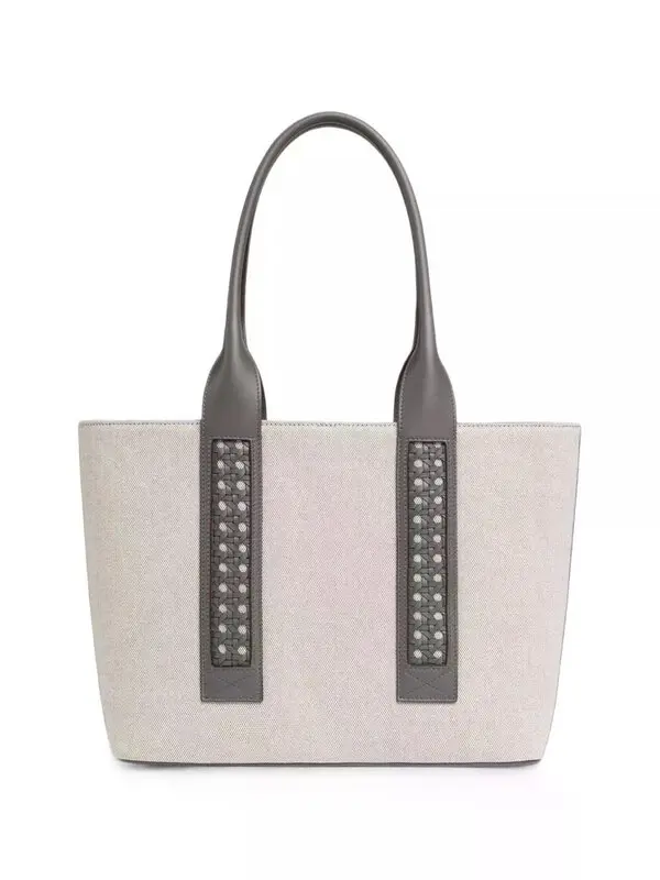 AVITEUR Cannage Canvas Tote Bag