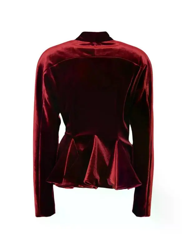 Alberta Ferretti Velvet Bow-detail Jacket