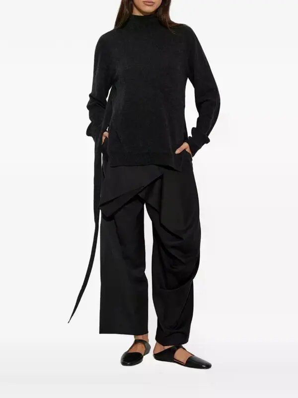 Issey Miyake Split-back Knit Sweater