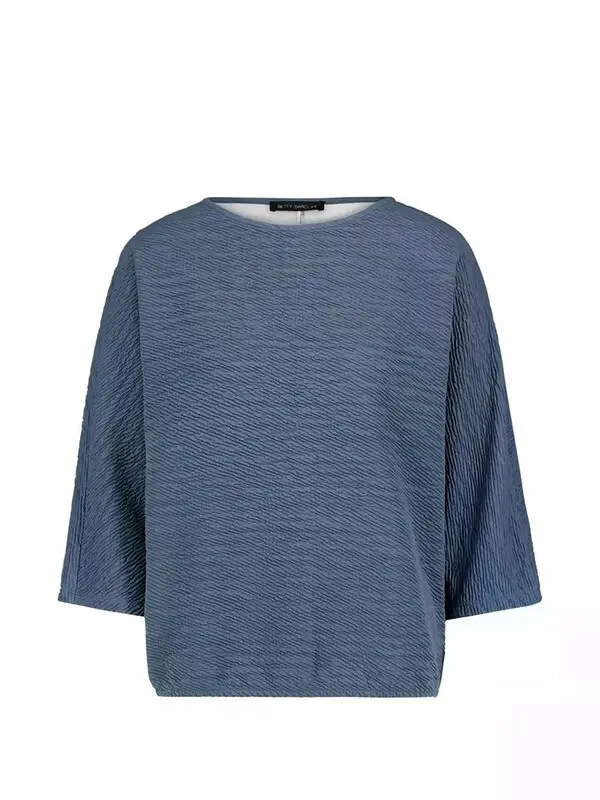 BETTY BARCLAY Three-quarter Sleeve Sweater - Blue