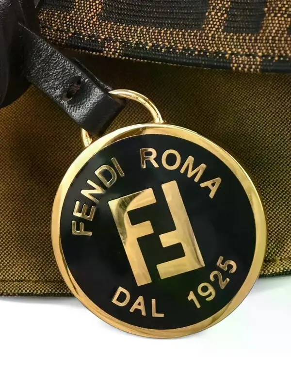 Fendi Zucca Canvas Logo-charm Tote Bag