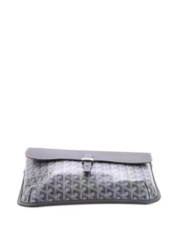 Goyard Coursier Messenger Bag Coated Canvas And Leather Crossbody Bag