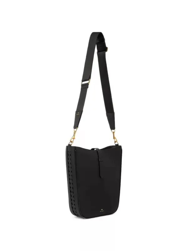 AVITEUR Gigi Woven-panel Shoulder Bag