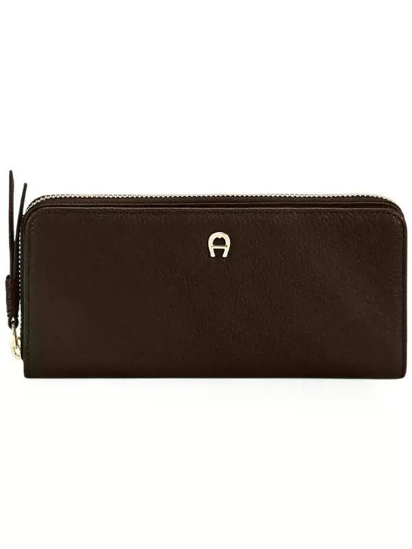 AIGNER Paola Logo-plaque Leather Wallet