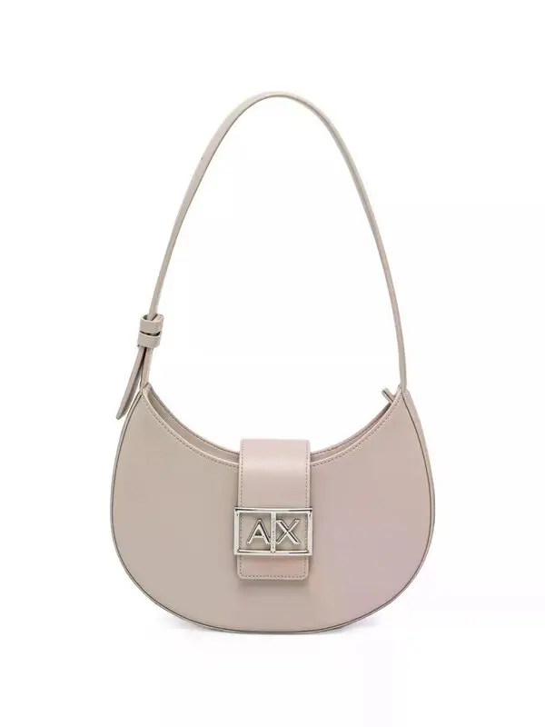 Armani Exchange Logo-plaque Crescent Shoulder Bag
