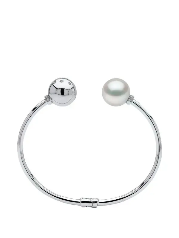 Yoko London Duet South Sea Pearl And Diamond Bangle