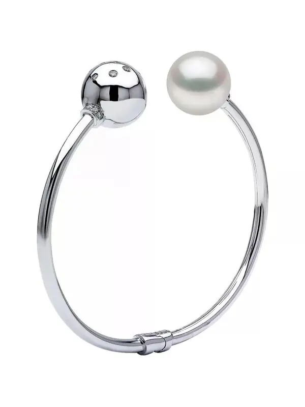 Yoko London Duet South Sea Pearl And Diamond Bangle