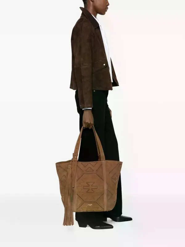 GOLDEN GOOSE 24/7 Geometric-embroidered Tote Bag