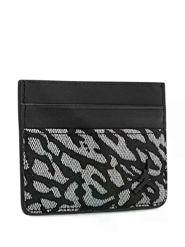 JORDAN Icon Elephant-print Cardholder - Black