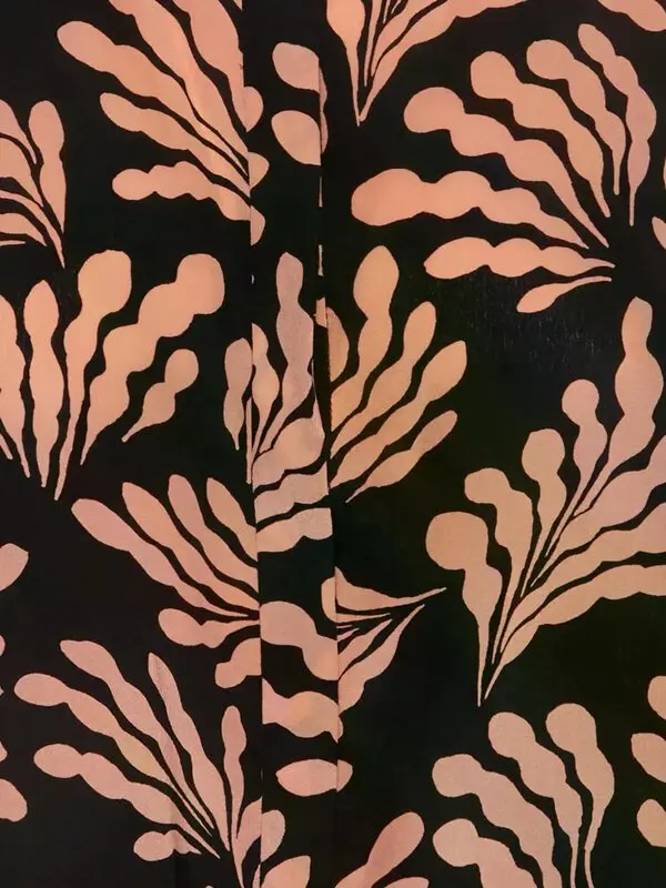Diane Von Furstenberg Leaf-print Silk Blouse