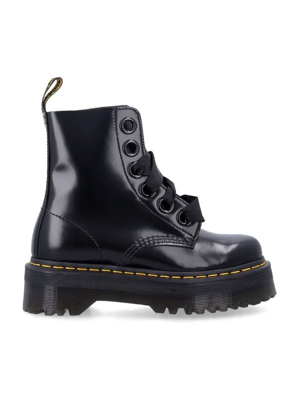 Dr. Martens Platform Lace-up Ankle Boots - Nero