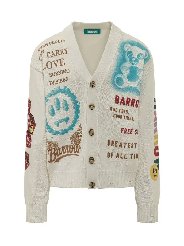 BARROW Style Cardigan With Button-up Front