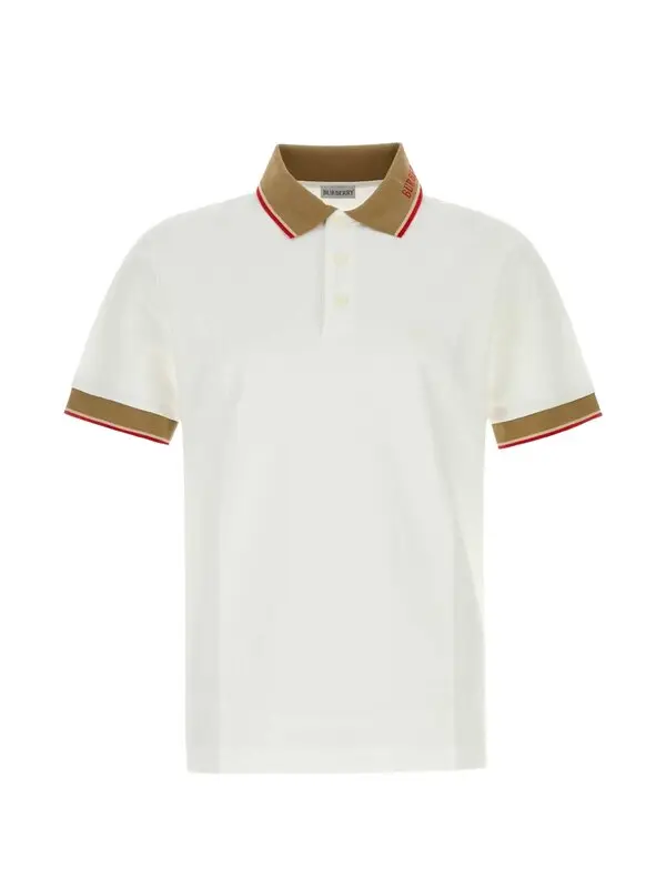 Burberry Evan Cuff Wdmk T-shirt - Chalk