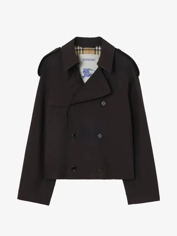 Burberry Leadenham Mini Shirt Jacket - Black