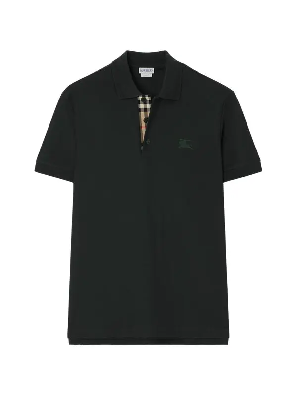 Burberry Short-sleeve Polo Shirt With Check Placket