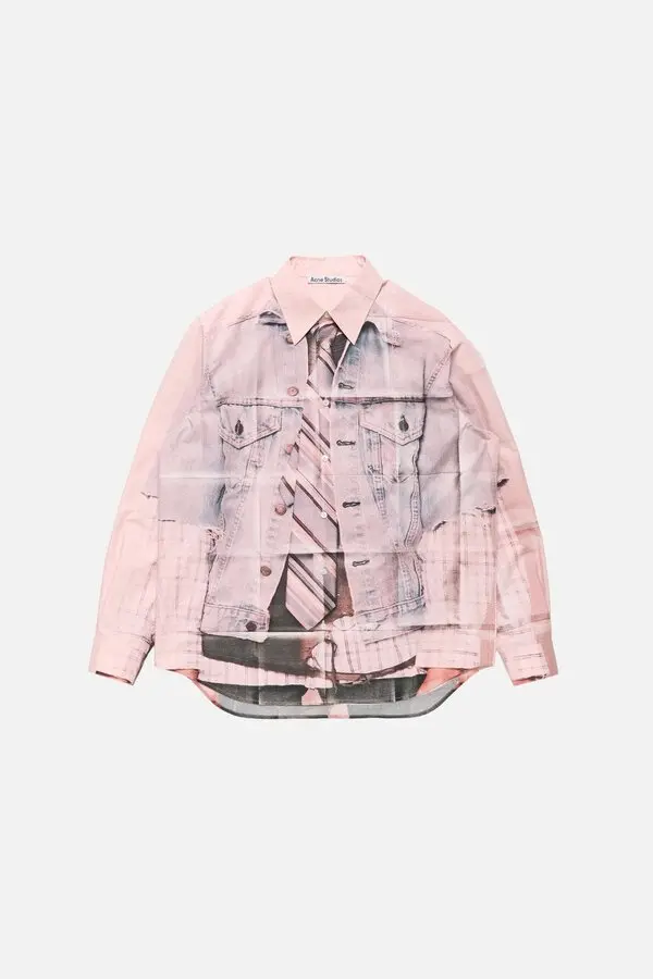 Acne Studios Sarona Long-sleeve Poplin Shirt - Pink