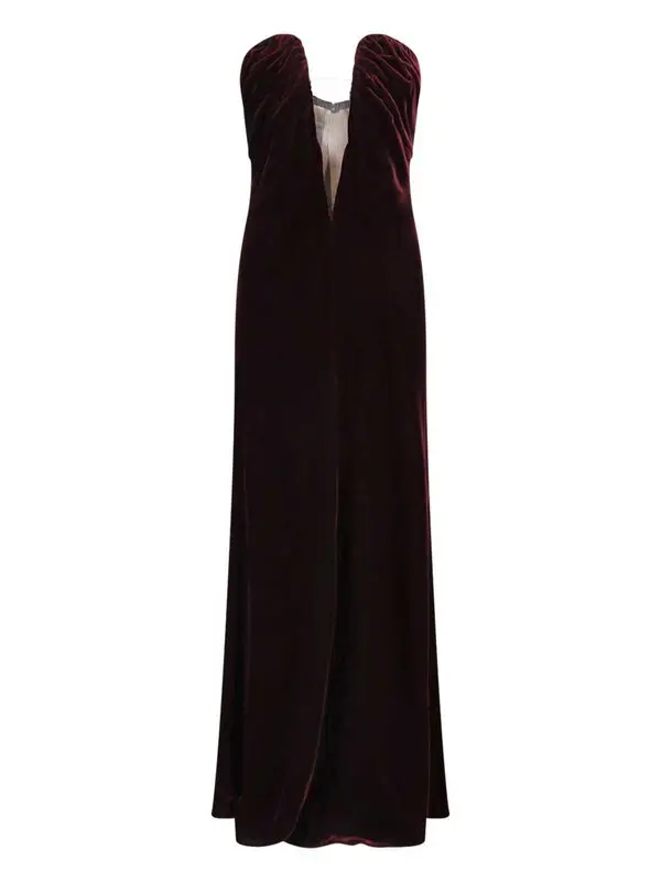 Giorgio Armani Draped Velvet Gown