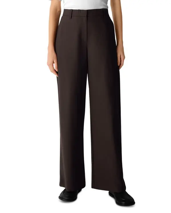 Eileen Fisher Pleated Cropped Wide Leg Pants