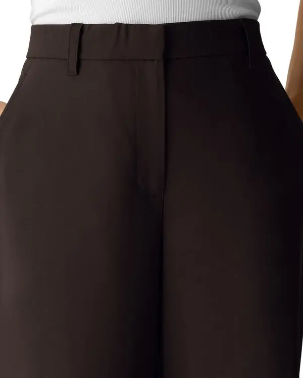 Eileen Fisher Pleated Cropped Wide Leg Pants