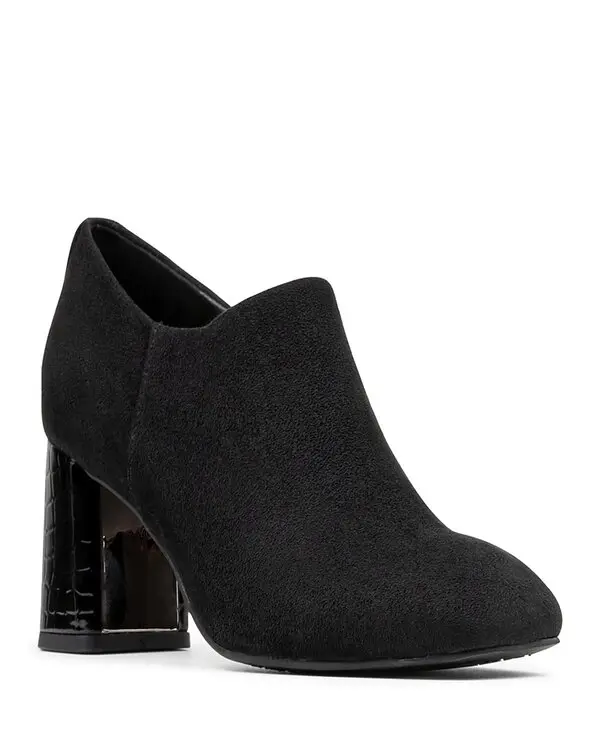 DONALD PLINER Mid Heel Suede Shooties