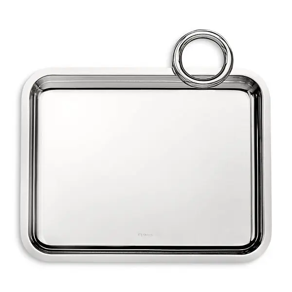 Christofle Vertigo -plated Single Handle Tray
