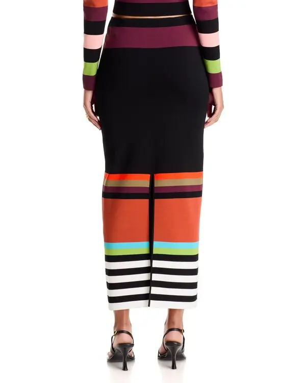 Christopher John Rogers Knit Pencil Midi Skirt