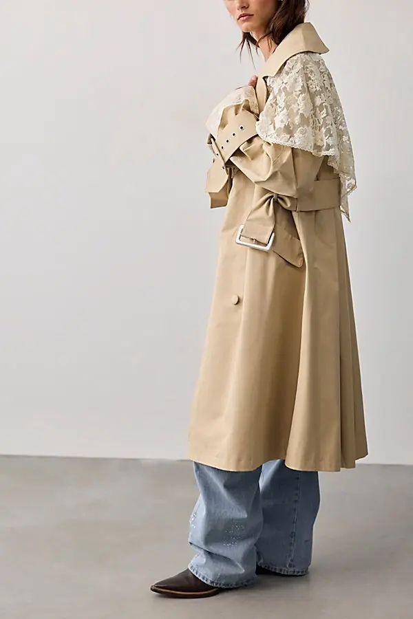 For Love & Lemons Maru Oversized Trench Coat