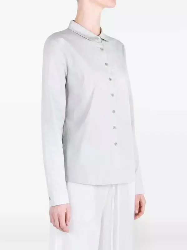 AMOMENTO Long-sleeve Button-up Shirt